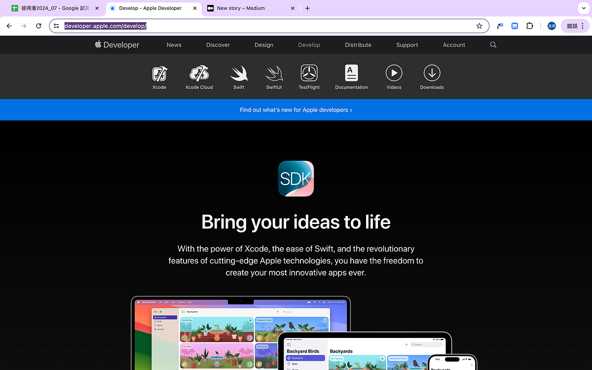 iOS hw 研究 Apple 開發官網 - 彼得潘的 Swift iOS / Flutter App 開發教室 - Medium