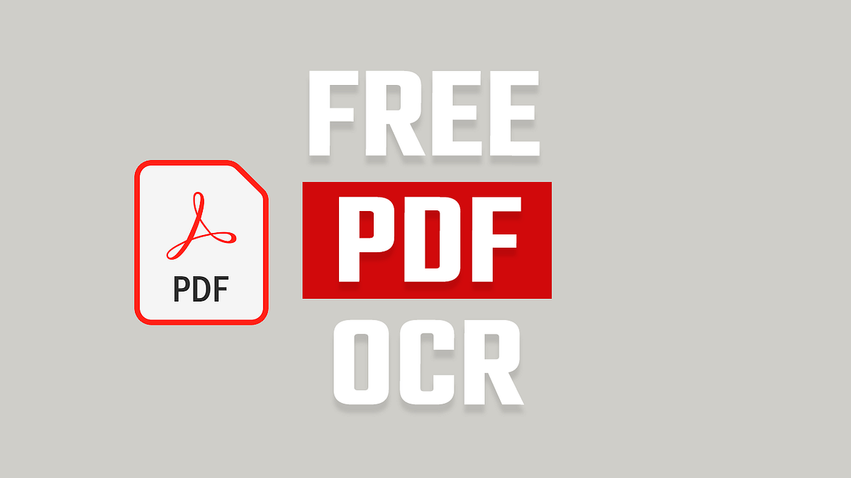Free tool to OCR your PDF | Make PDF Text Searchable and copyable | by Hey, Let's Learn ...