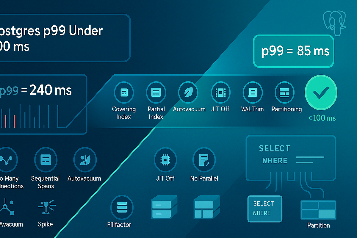Postgres p99 Under 100 ms: 10 Tuning Moves | by Hash Block | Sep, 2025 ...