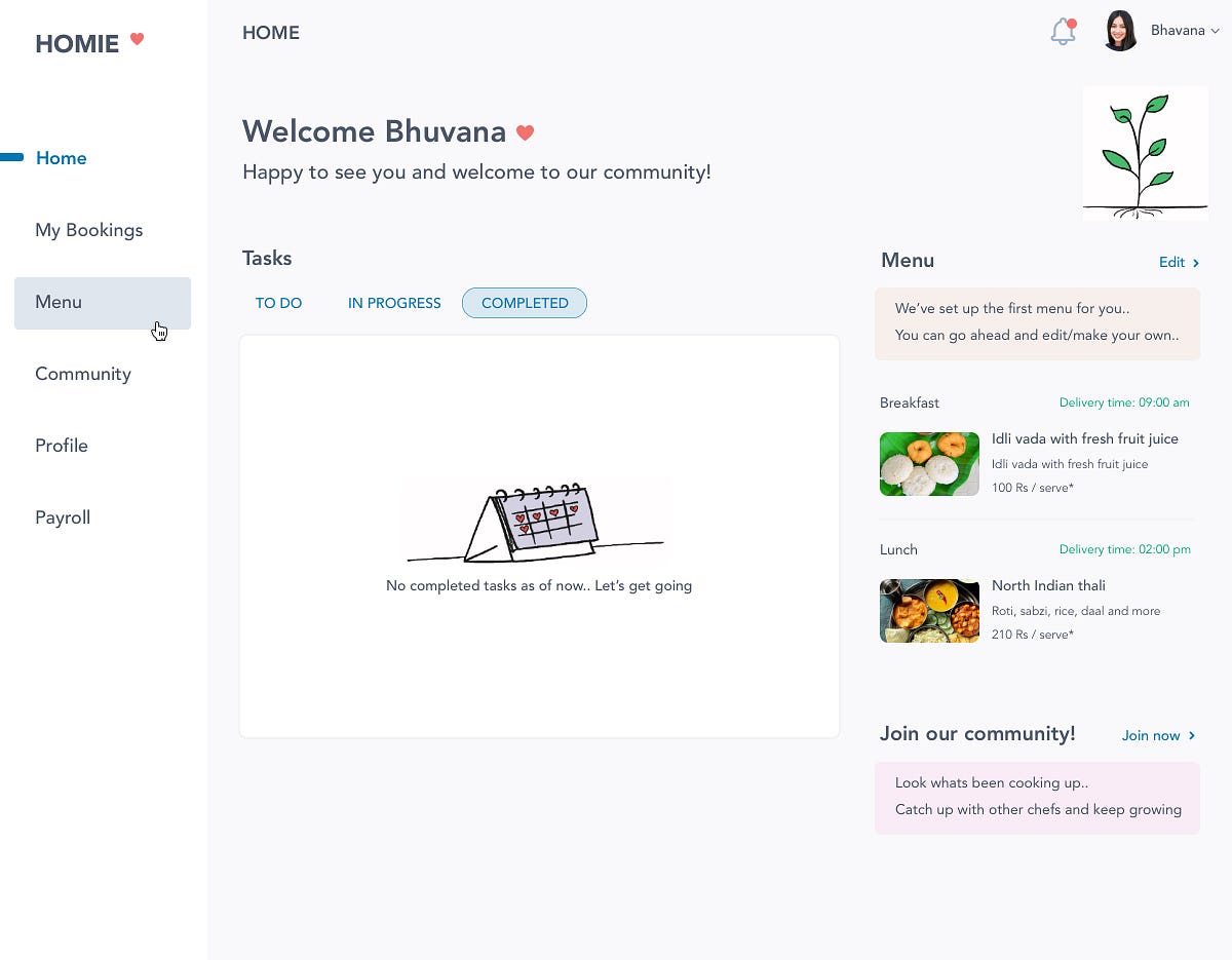 HOMIE , Empowering our own master chefs — A UX Case Study | by ...