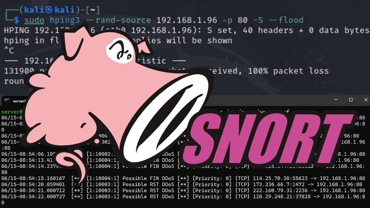 Implementation Of Ids Snort To Identify Dos And Ddos Attacks By