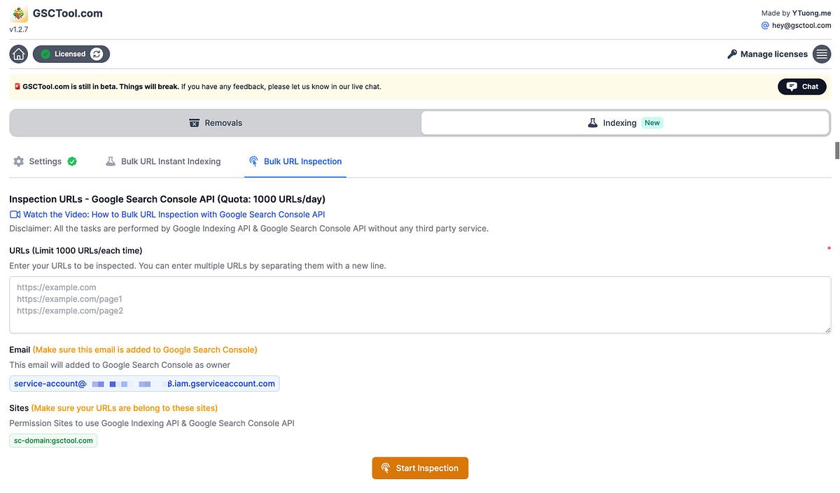 Google Search Console: Bulk URL Inspection Tool | by Phạm Văn Trung ...
