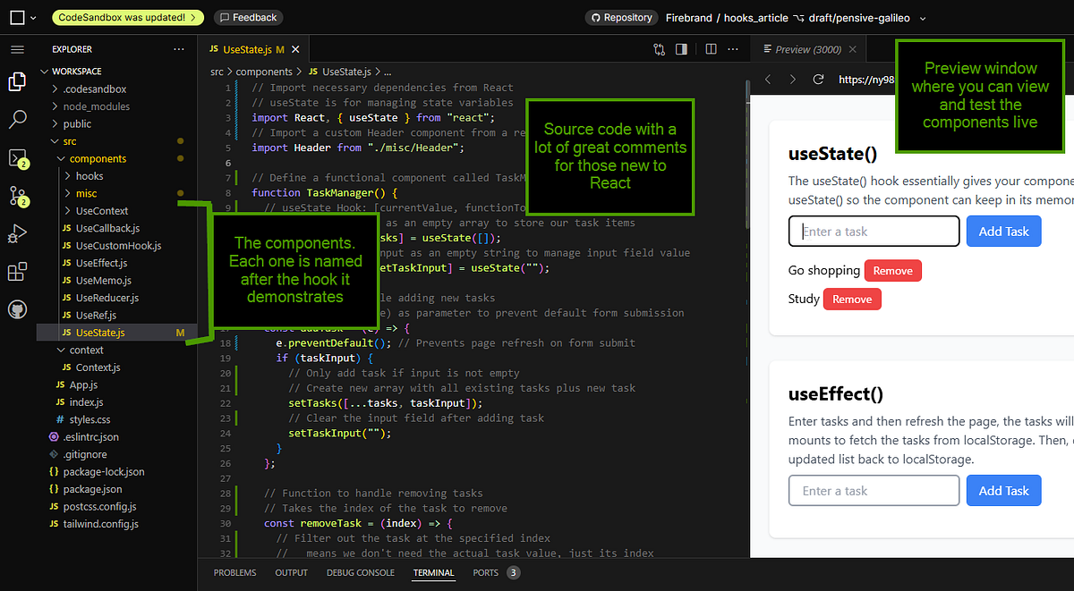 I’ve built the ultimate React Hooks playground for you | by Alex ...