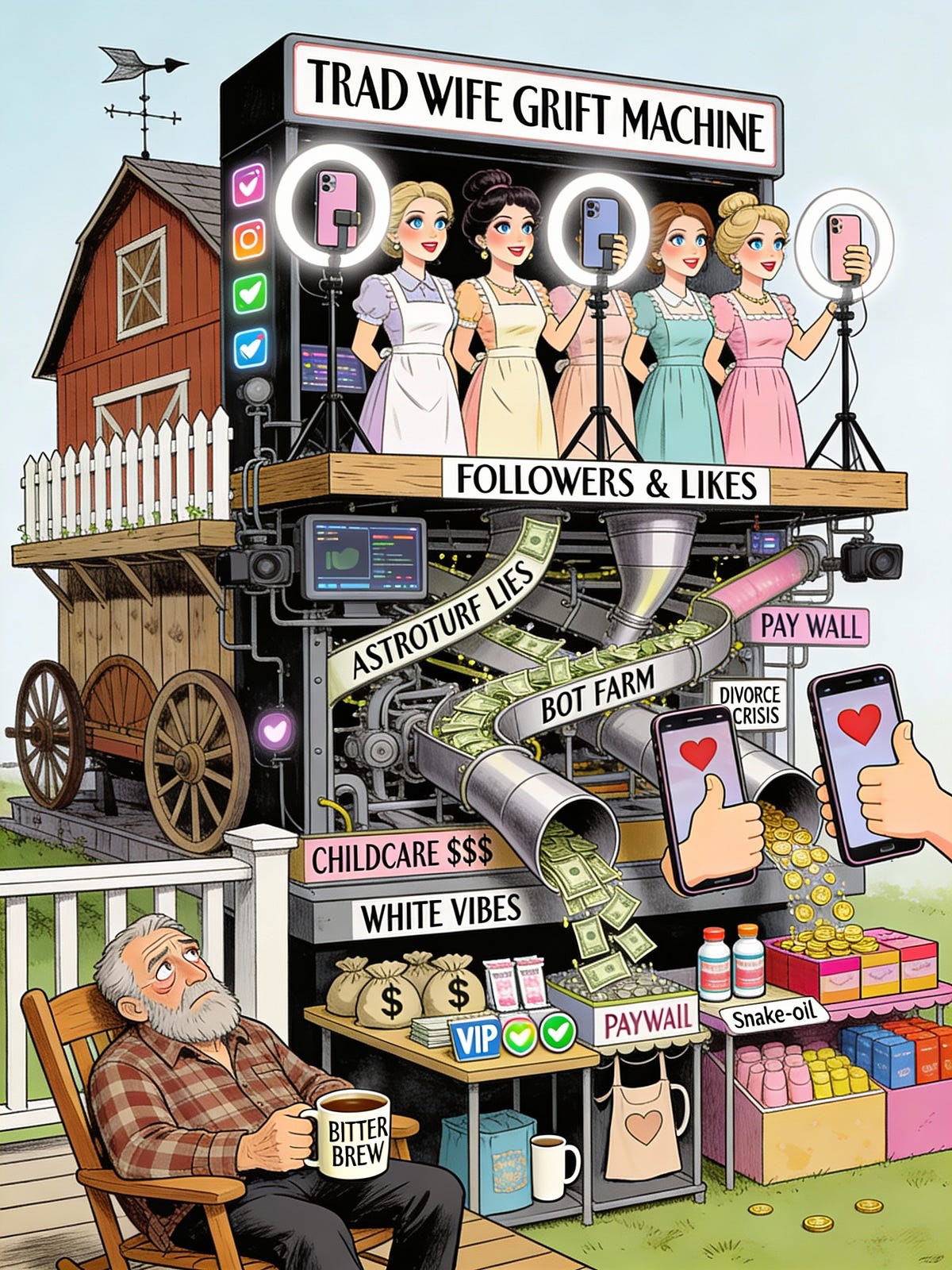 Trad Wife Lies, Filtered Faith, and the Million-Dollar Apron Scam | by ...