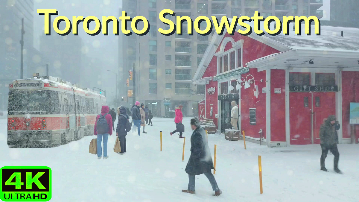 Massive Snowstorm hit Toronto Canada 🇨🇦 Snowfall Walk | by Athir Canada ...