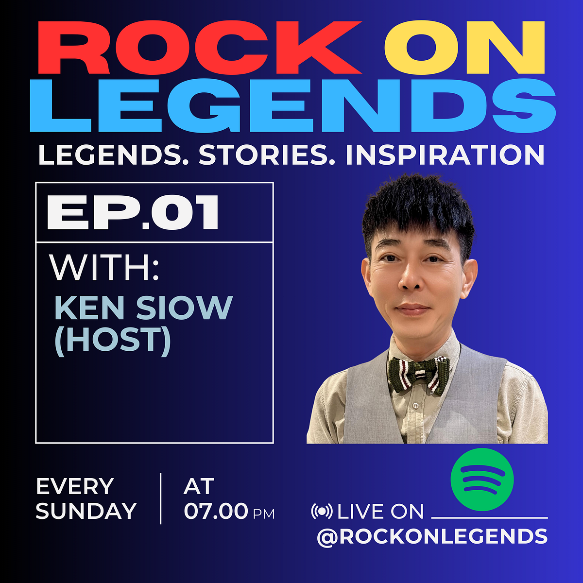 Podcast Announcement: Rock On Legends By Ken Siow | by BK HAN | Medium