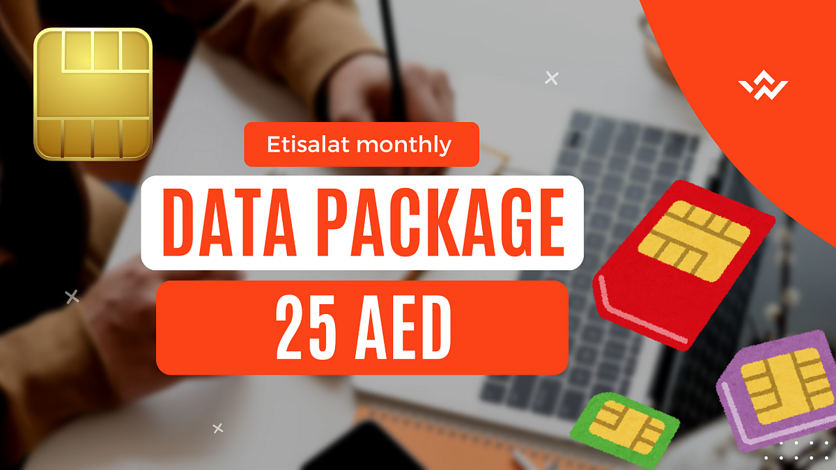 Etisalat monthly data package 25 AED - the variety corner - Medium