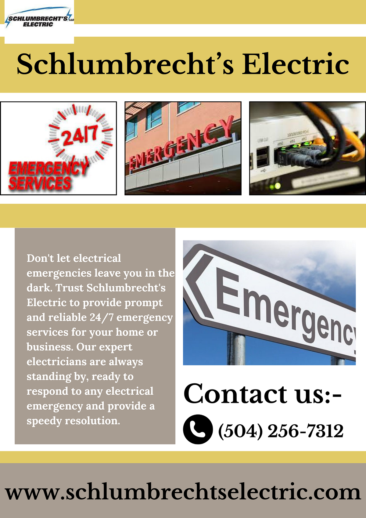 Stay Safe with 24/7 Emergency Electrical Services from Schlumbrecht’s ...