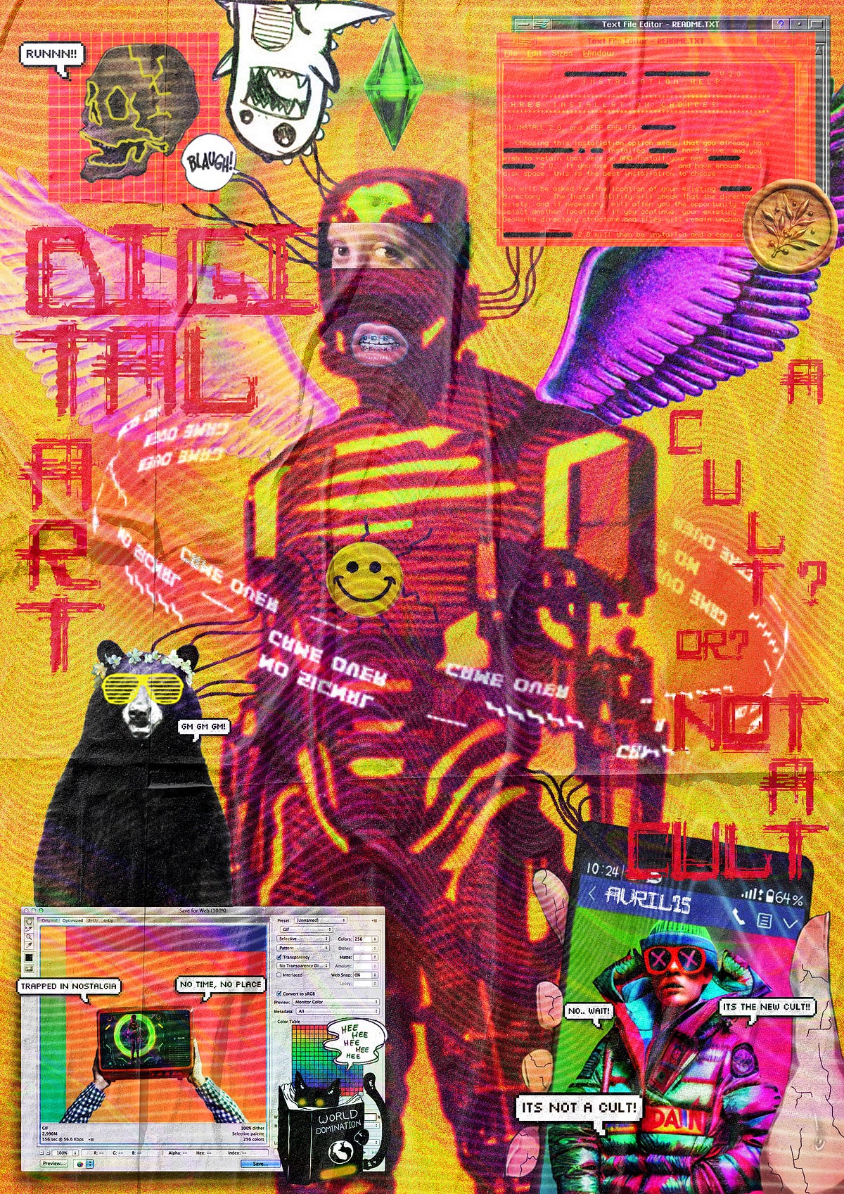 Digital Art, A Cult? Or? Not A Cult #007 | by 365 Days Posters | Medium