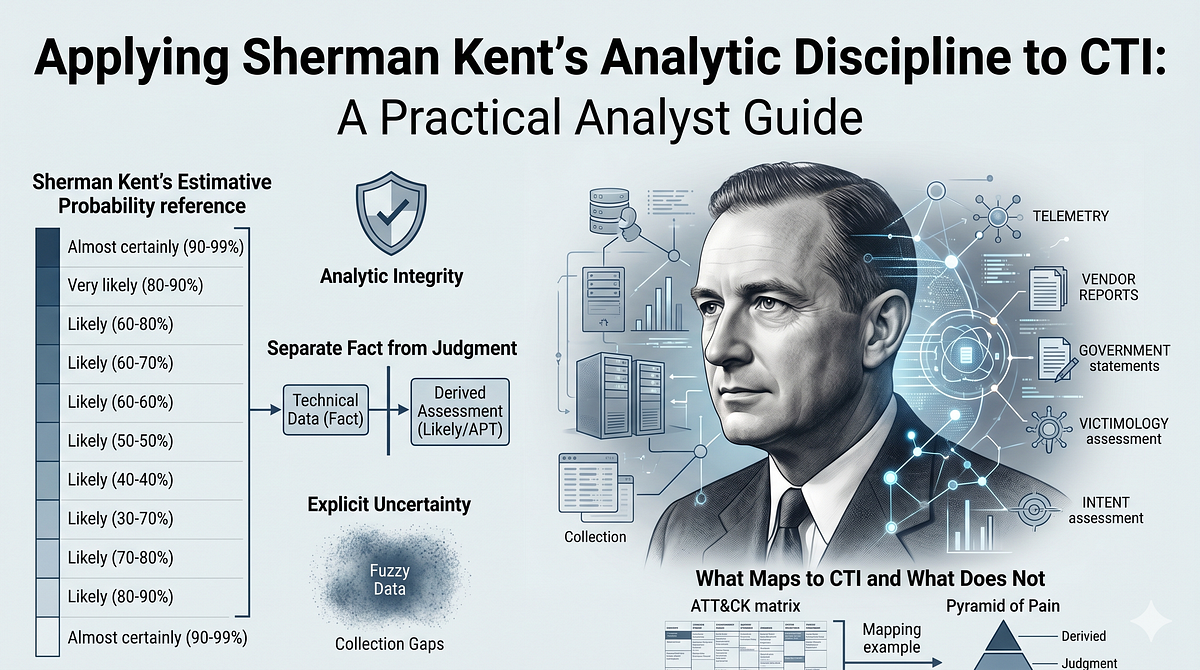 Applying Sherman Kent’s Analytic Discipline to CTI: A Practical Analyst ...