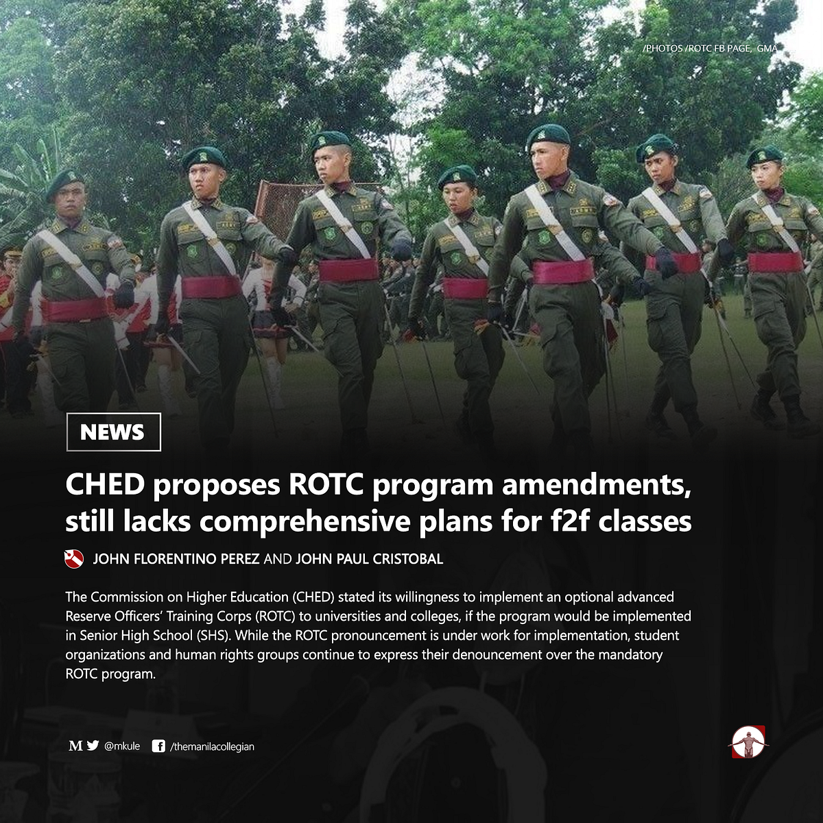 NEWS | CHED proposes ROTC program amendments, still lacks comprehensive ...