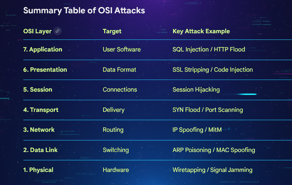 OSI Model Attacks: How Hackers Target Every Layer Explained. | by YUG ...