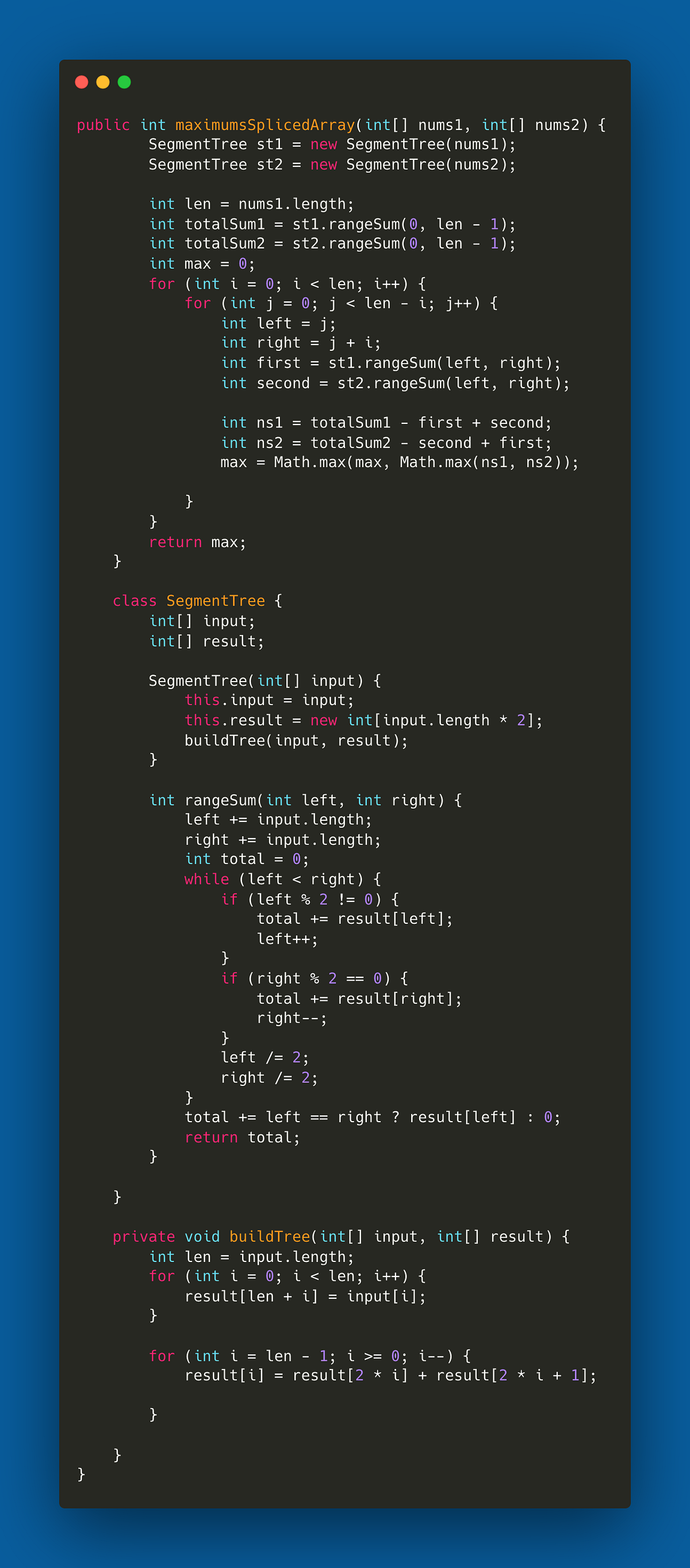 Maximum Score Of Spliced Array. You are given two 0-indexed integer… | by Omar Faroque ...