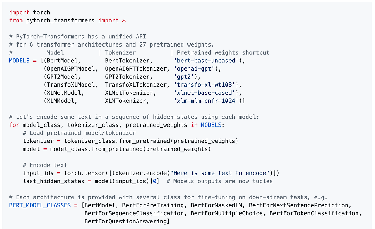 PyTorch Transformers for state-of-the-art NLP | by elvis | DAIR.AI | Medium