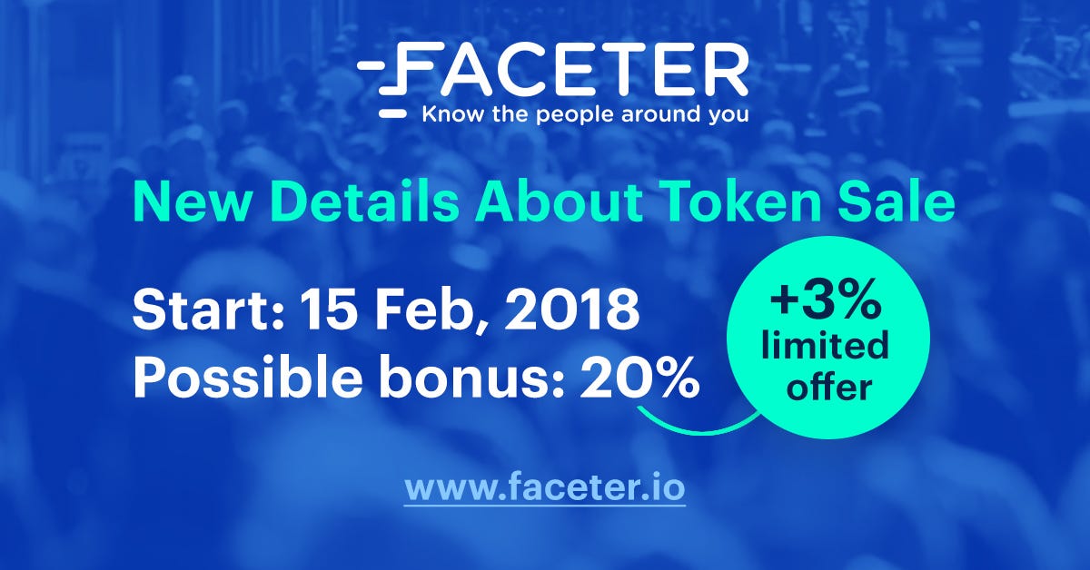 20% +3% = 23% bonus FACE tokens available now | by Faceter Fog ...