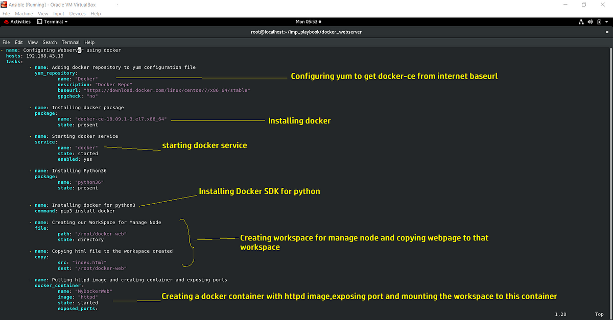 Configure Webserver On Docker Container Using Ansible By Tirth Patel