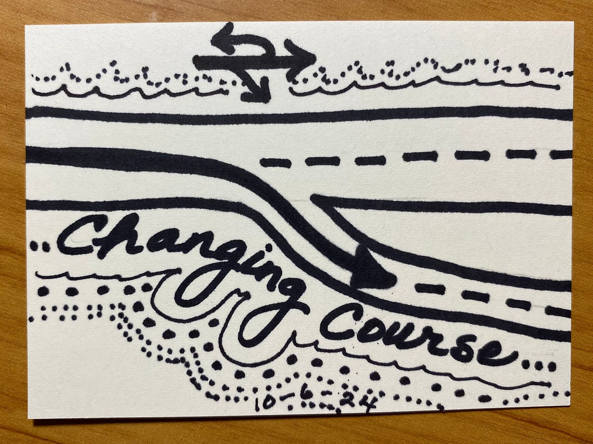 Celebrating Changing Course. Inktober Drawing #6 | by Trisha Faye ...