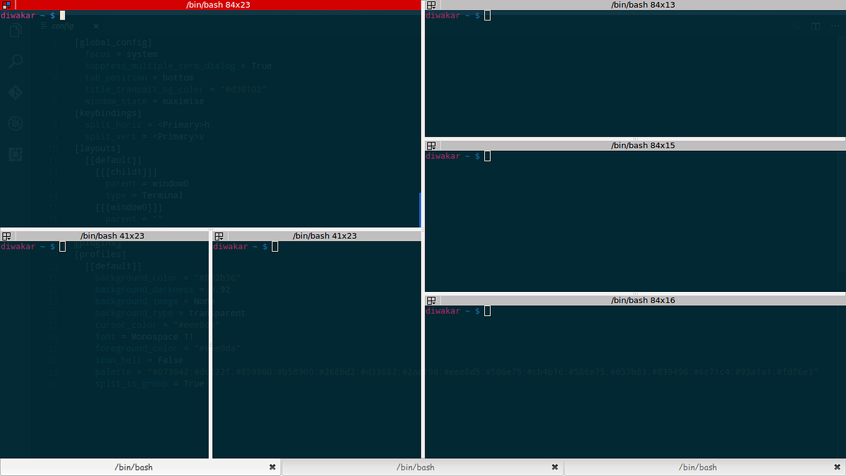 Solarized-Dark theme configuration in Terminator | by Diwakar Moturu | Medium