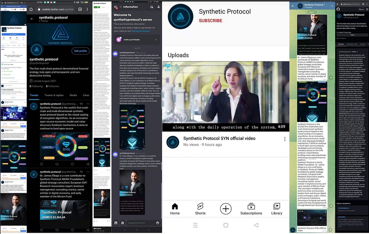 SYN official social media link - Synthetic Protocol - Medium