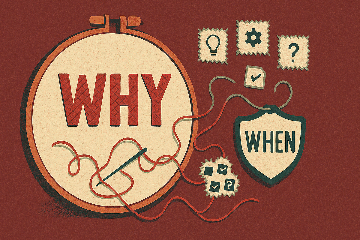 Ship the Why. How explaining intent — in code, UI… | by Yamishift | Medium