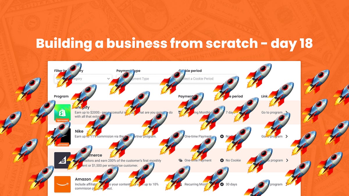 (Launch!) Building a business from scratch — day 18 🚀 | Medium