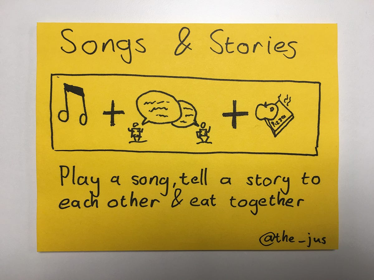 Songs & Stories. Play a song, tell a story to each other… | by Justin ...
