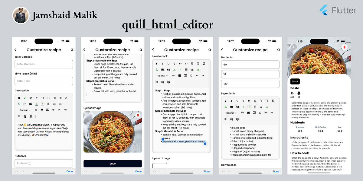 Flutter HTML Editor That Actually Works in 2025 (quill_html_editor) | by Jamshaid Malik | Medium