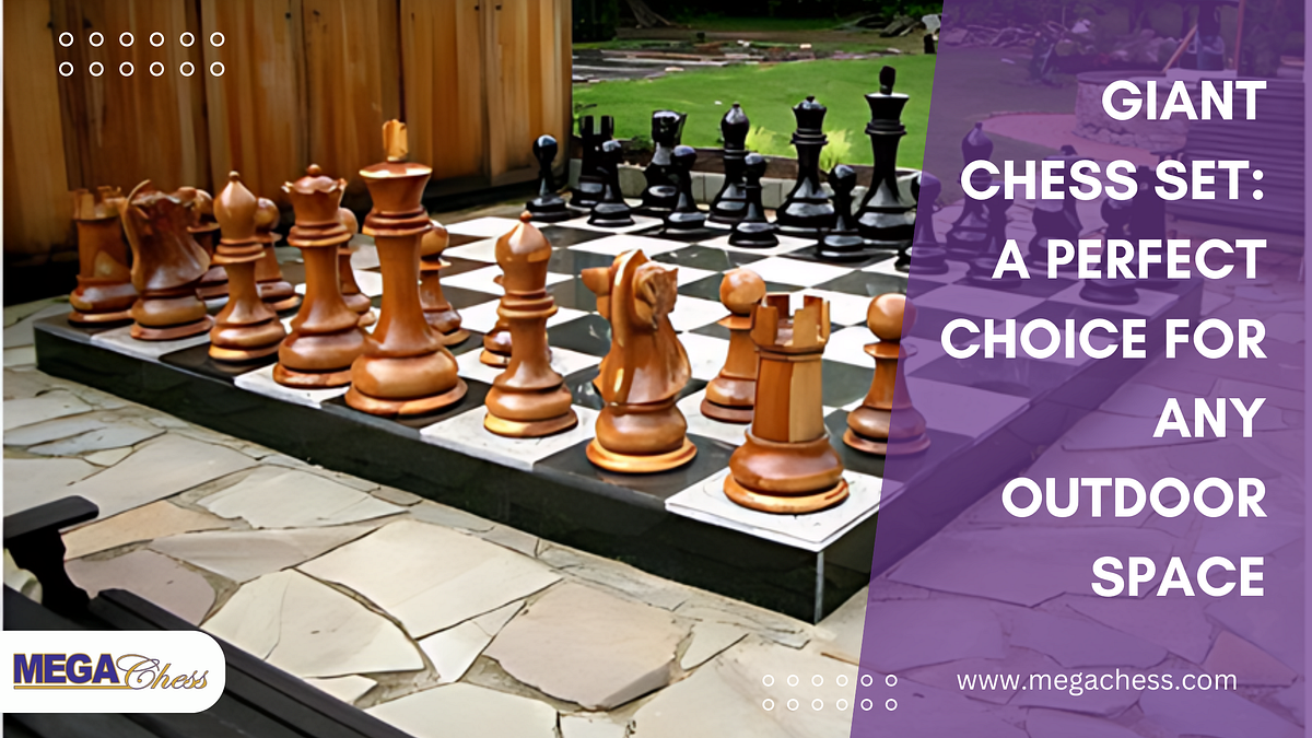 Giant Chess Set: Perfect For Any Outdoor Space | Medium