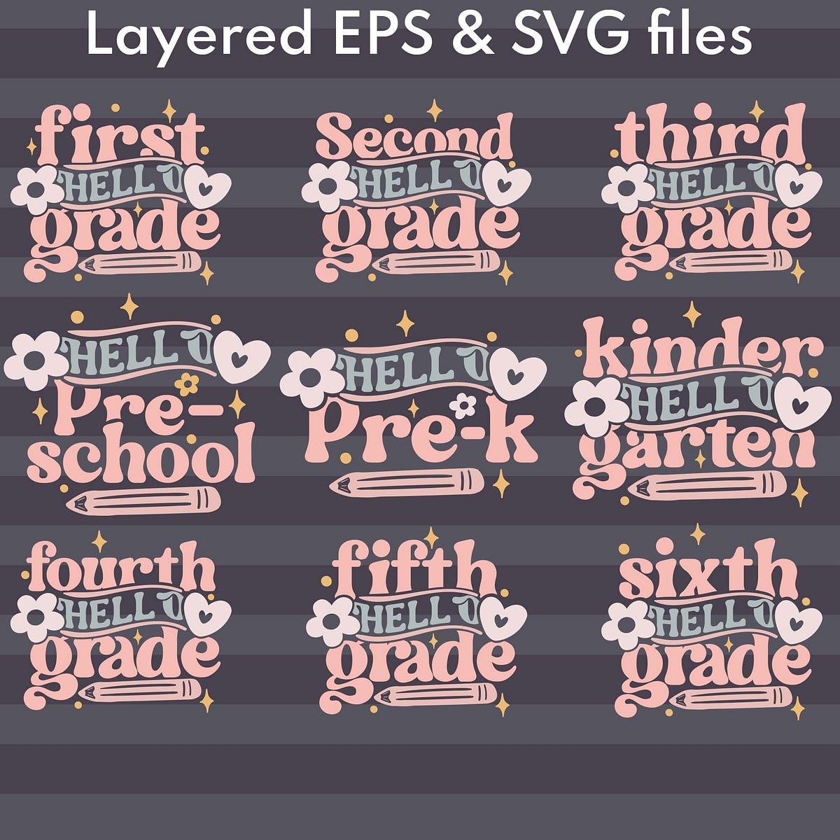 Free Back to School Svg Bundle| Teacher Svg Png| First Day of School ...