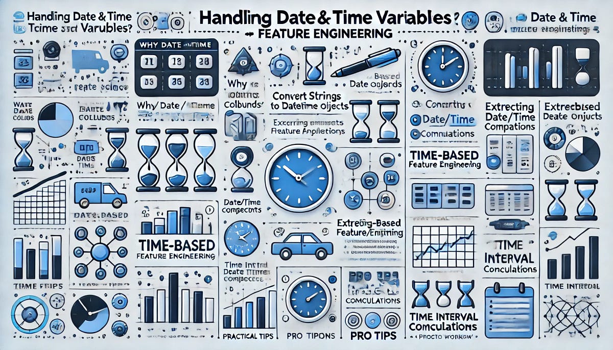 🚀 Day 31 : Handling Date and Time Variables | Feature Engineering | by Jass vavdiya | Medium