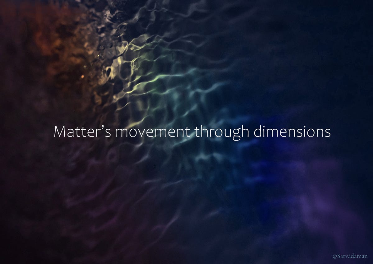 Matter’s movement through dimensions — The Spirit Healer | by Dr ...