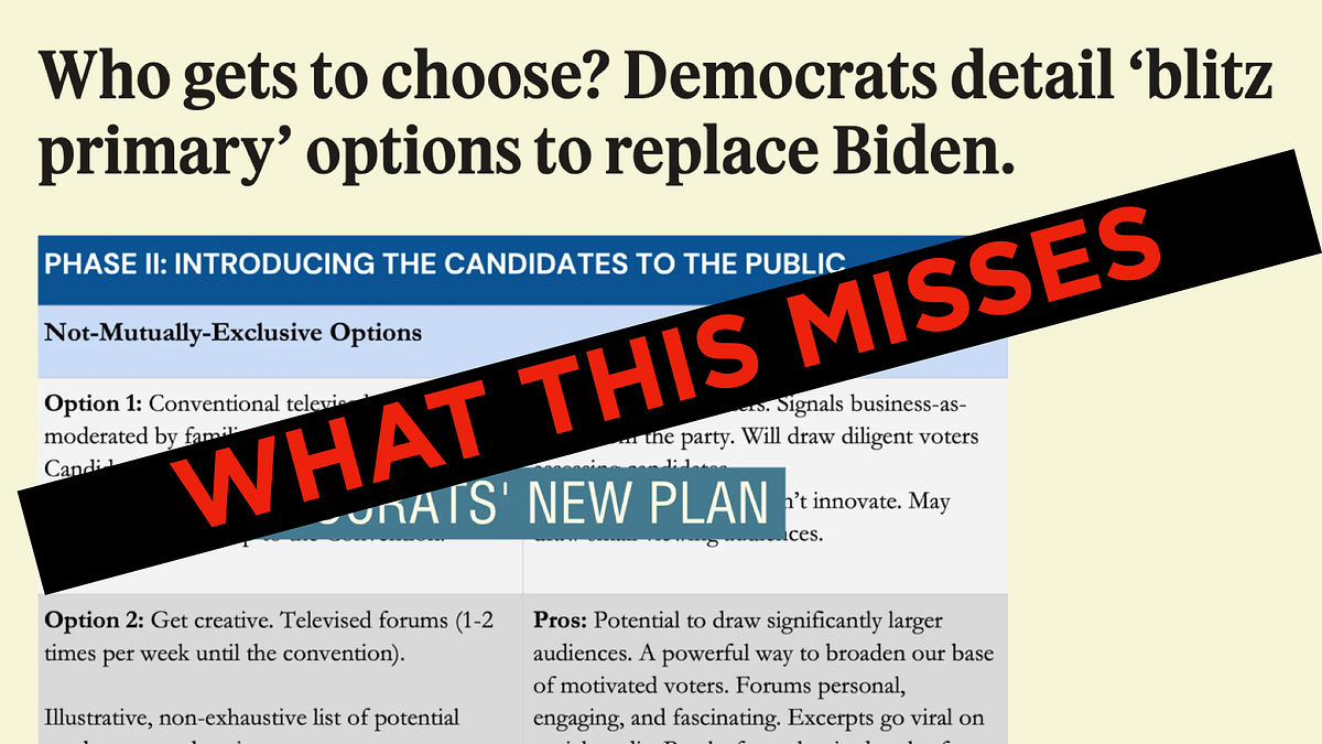 A Democrats’ Deliberation Day | by Lessig | Medium