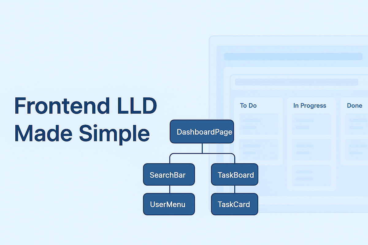 Low-Level Design (LLD) in Frontend Development — A Complete Guide with ...