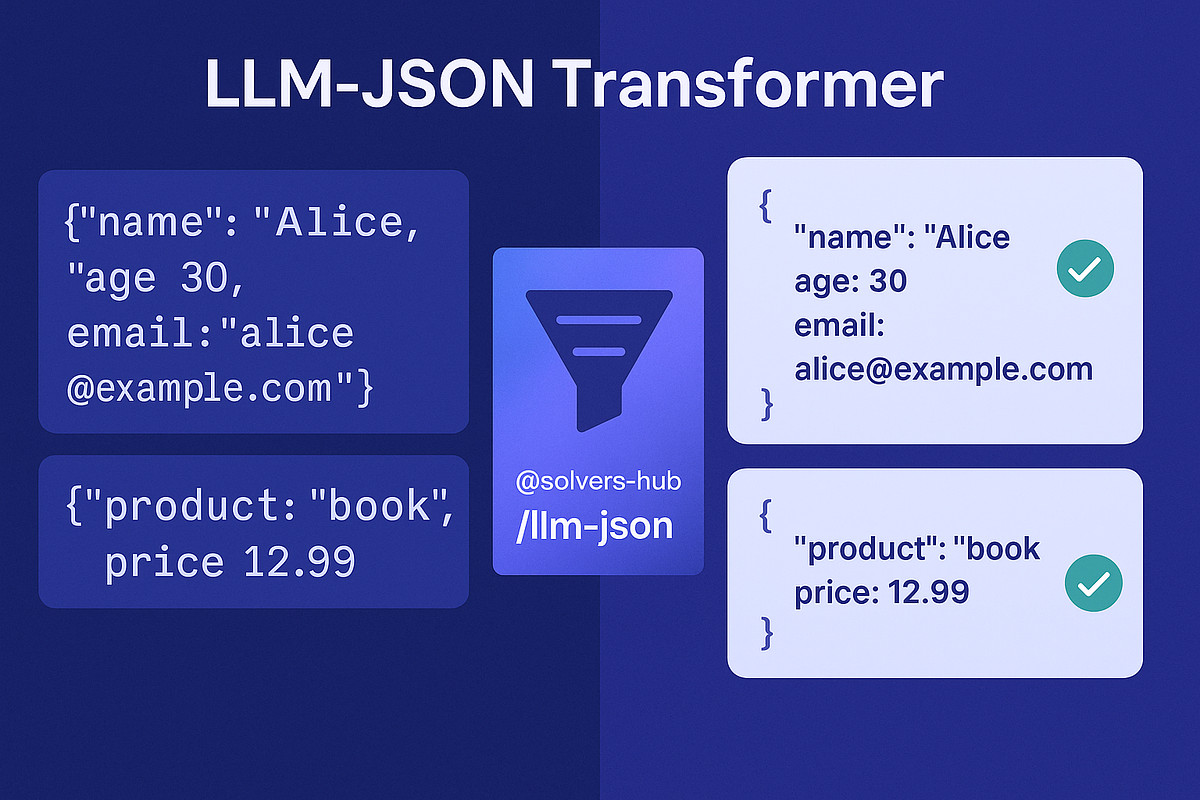 Introducing LLM-JSON: A Robust SDK for Extracting and Validating JSON from LLM Outputs | by ...