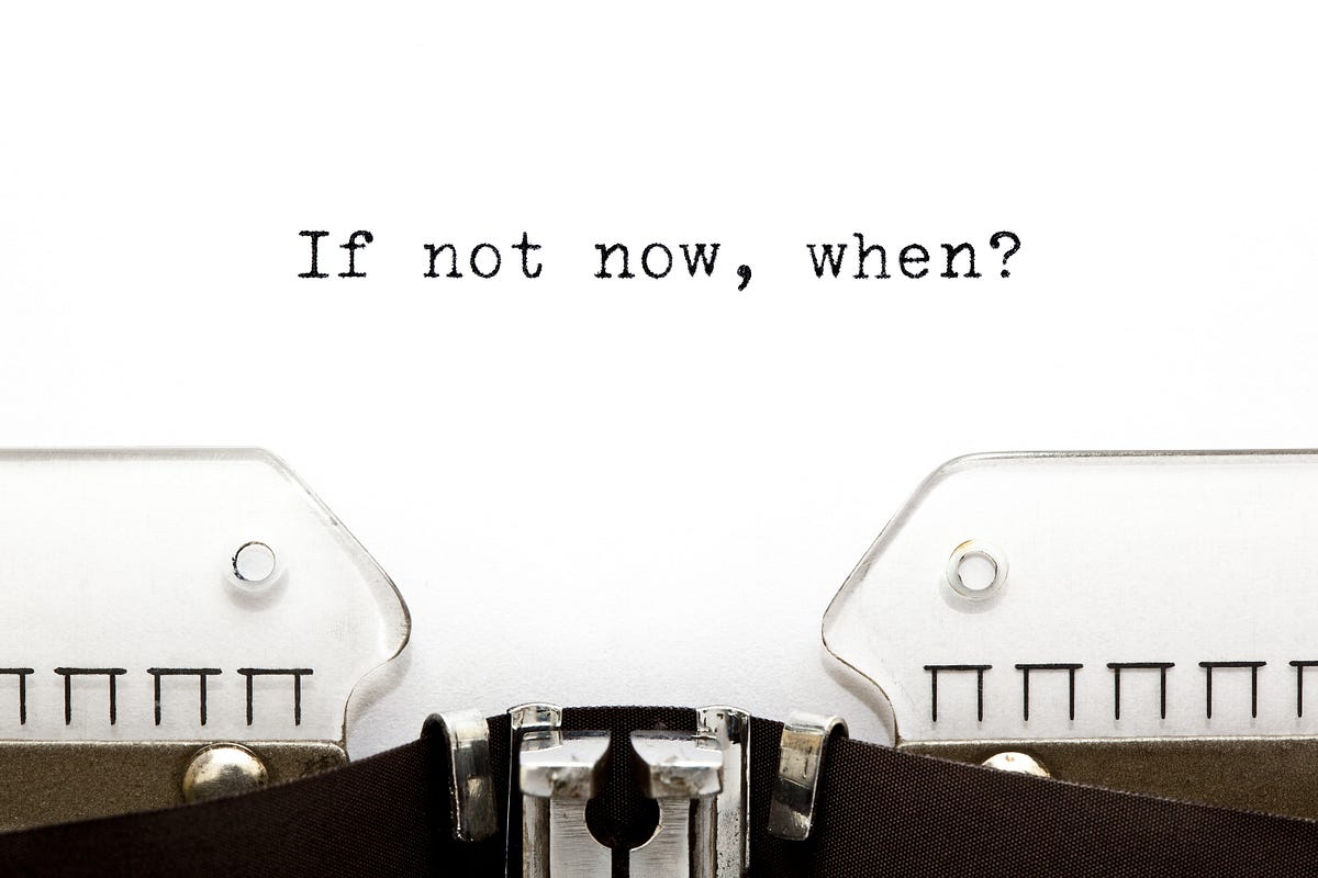 Are you waiting for something?. The world needs what you have to share ...