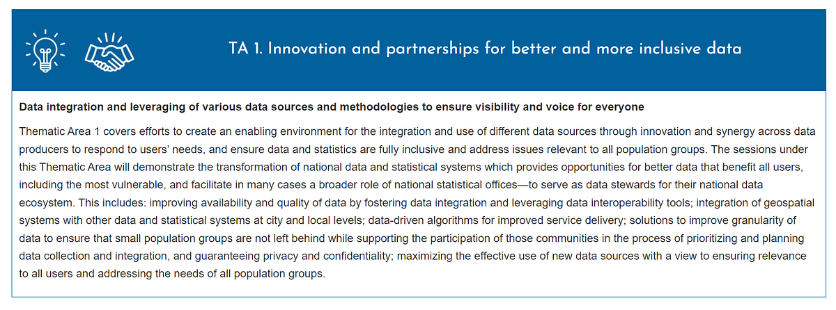 Top 10 Innovation & Partnership Sessions at the UN World Data Forum ...