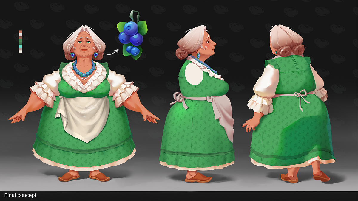 Step-by-step process of creating character concept art for 3D games ...