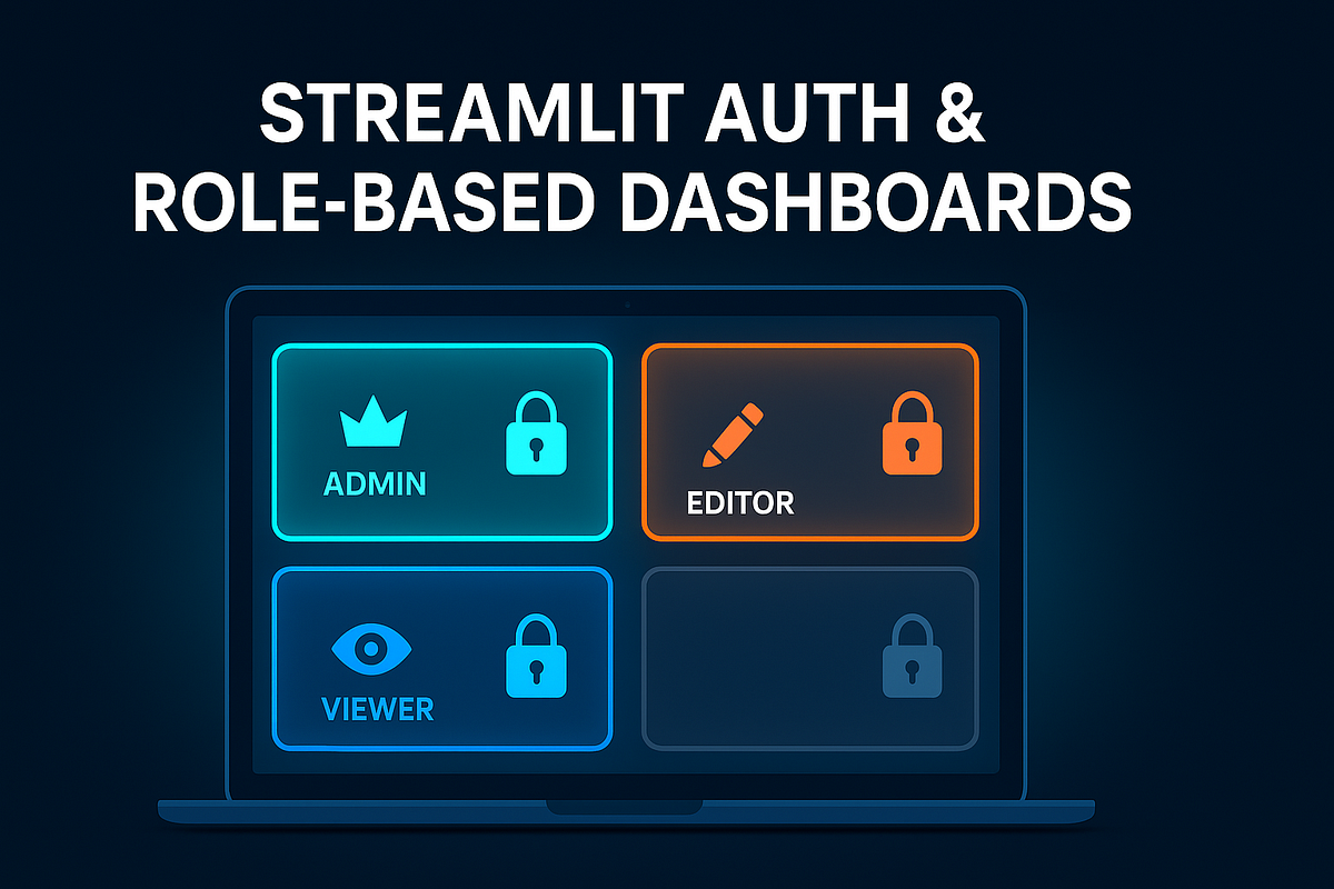 Streamlit Auth & Role-Based Dashboards, Done Right | by Nikulsinh Rajput | Sep, 2025 | Medium