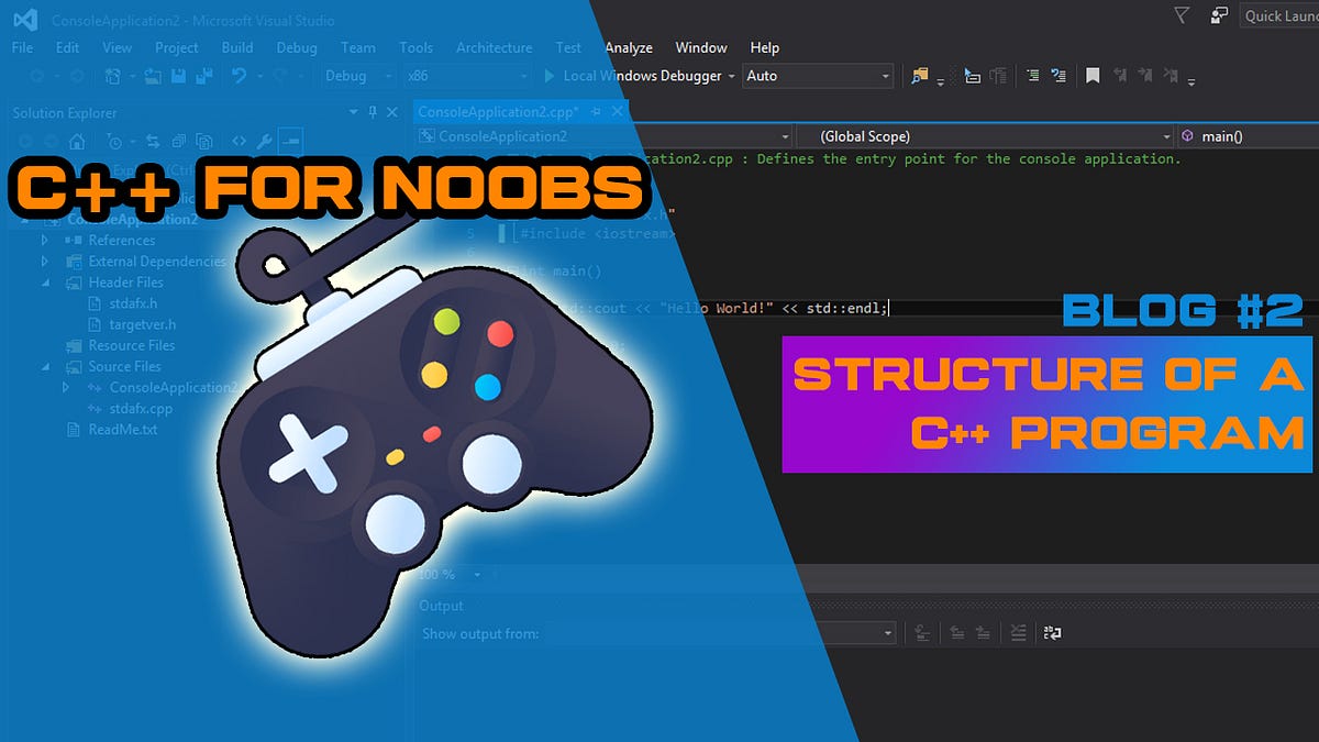 C++ For N00bs — #2 Basic Structure of a C++ Program | by Game Developer ...