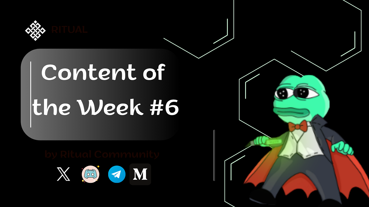 RITUAL | CONTENT OF THE WEEK 6. Week 6 of Ritual is in the books, and ...
