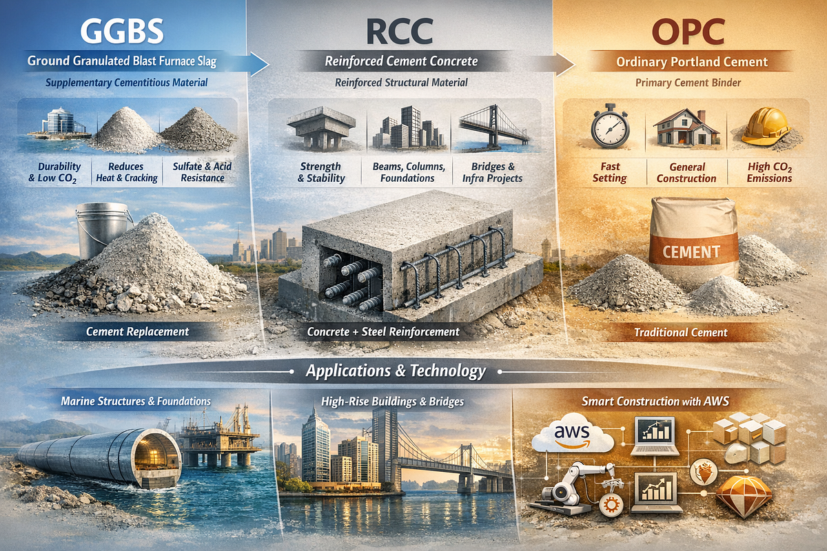 Comparative Revolution: GGBS vs RCC Pioneering Sustainable Concrete ...