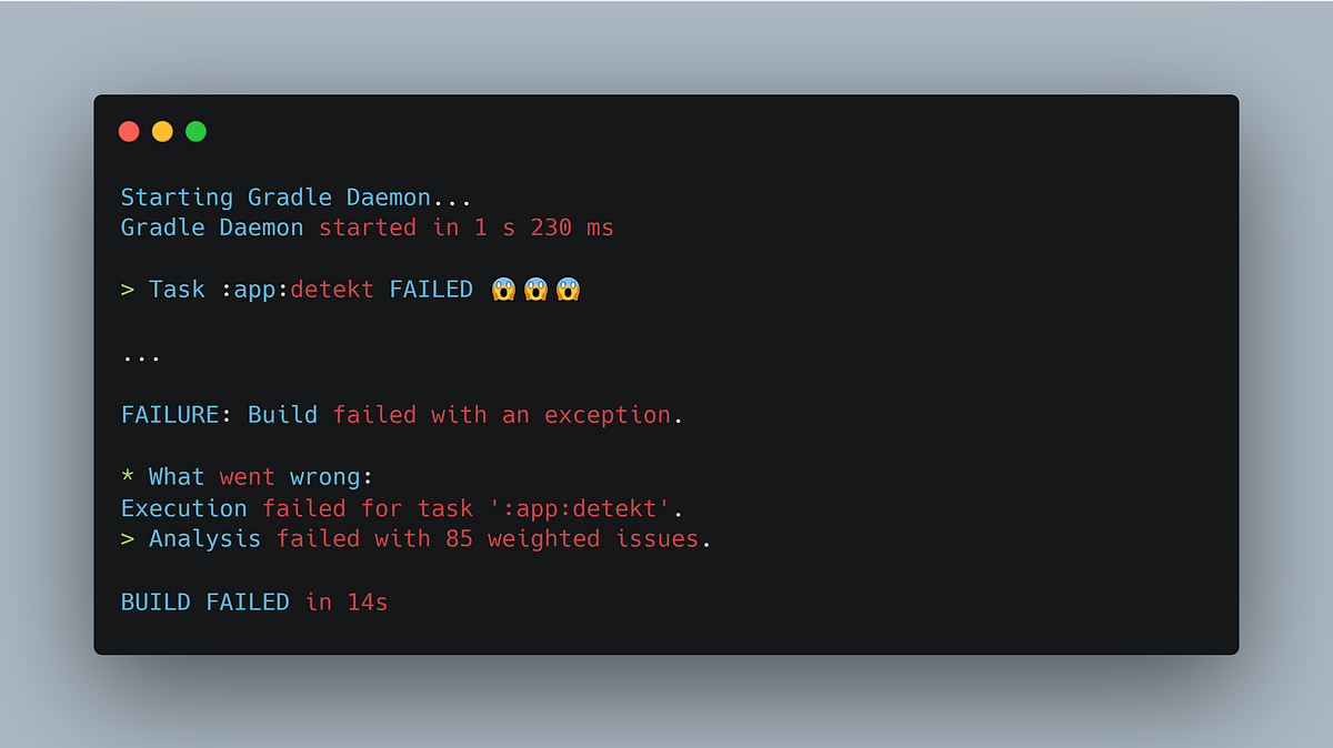 Android linting with Detekt. Static code analysis tool for Kotlin… | by Asad Mansoor | Android ...
