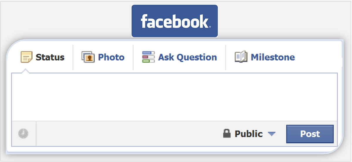 Blank Facebook Post Template