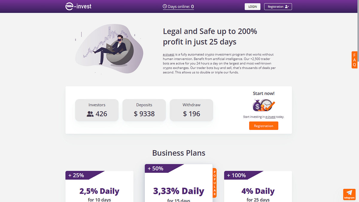 E-invest Reviews — E-invest.me Paying or Scam - Onemedium - Medium