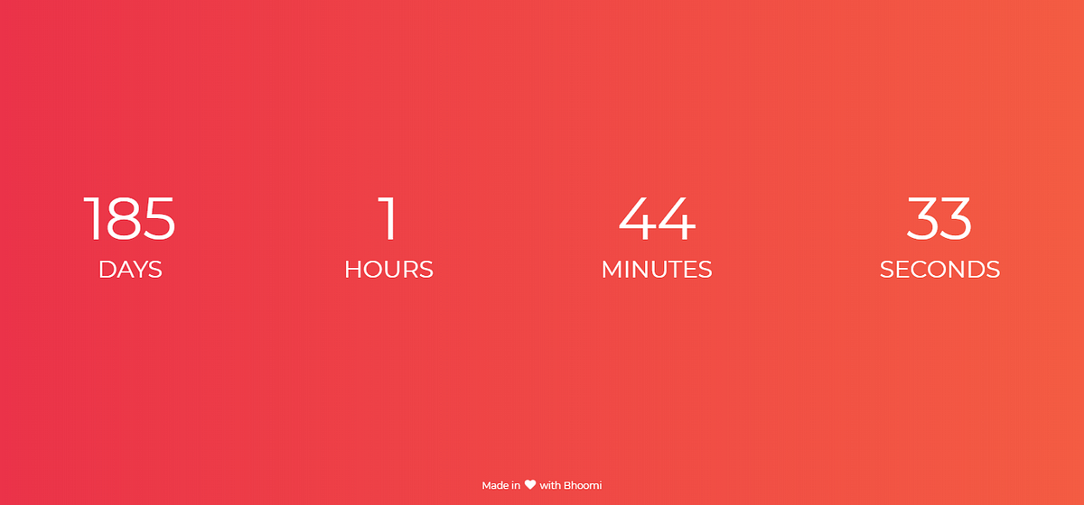 Landing Page counter using CSS grid and Flexbox | by Parth Parmar ...