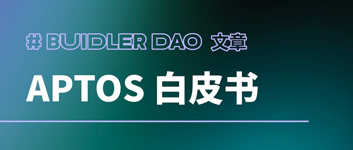 Buidler DAO X Aptos 白皮书官方授权中文版正式发布 | by Buidler DAO | Medium