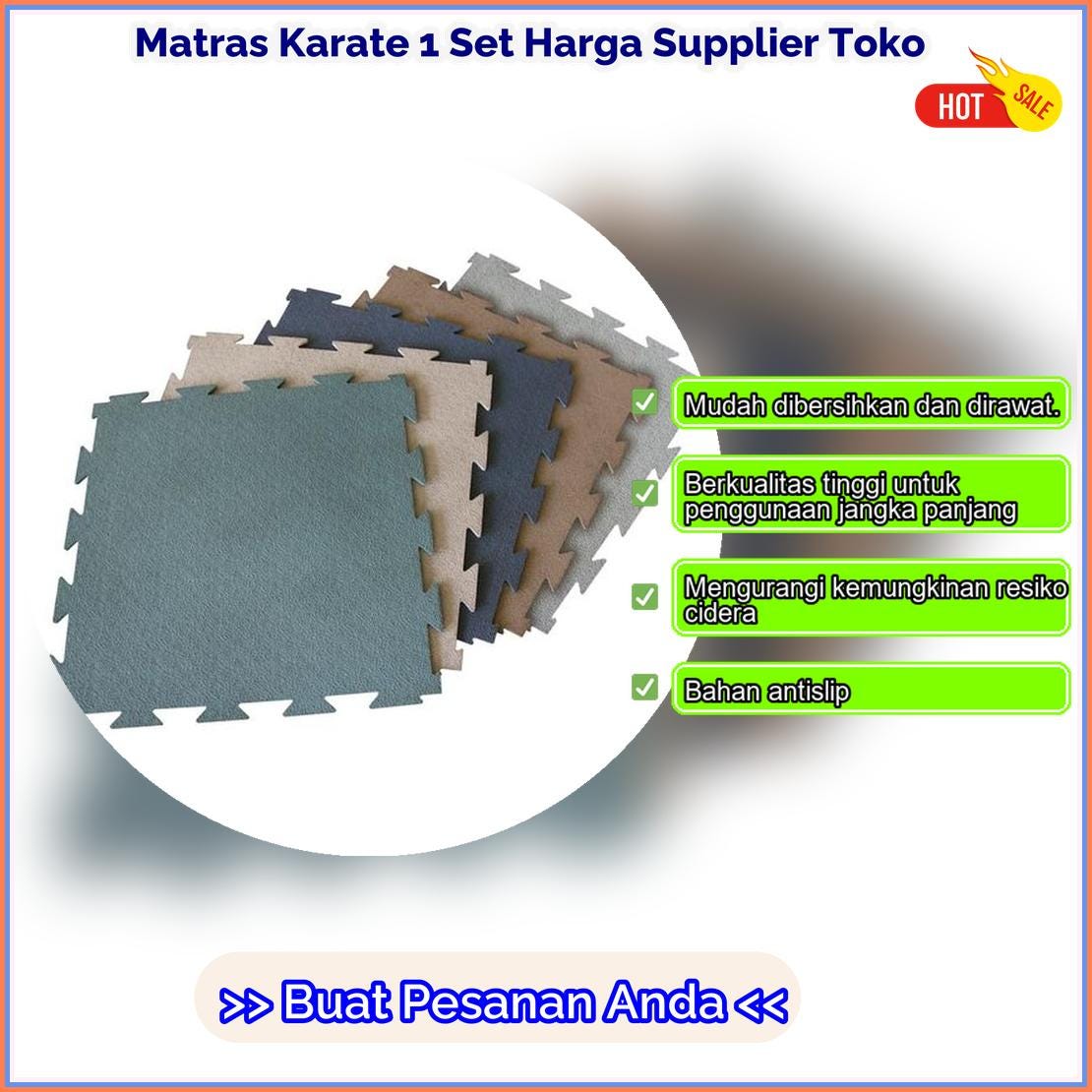 Matras Karate 1 Set Harga Supplier Toko - Matras Judo - Medium