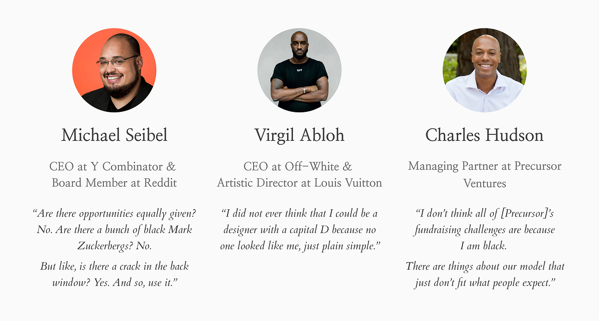 Lessons from My Black Role Models | by The Designer Founder | Medium