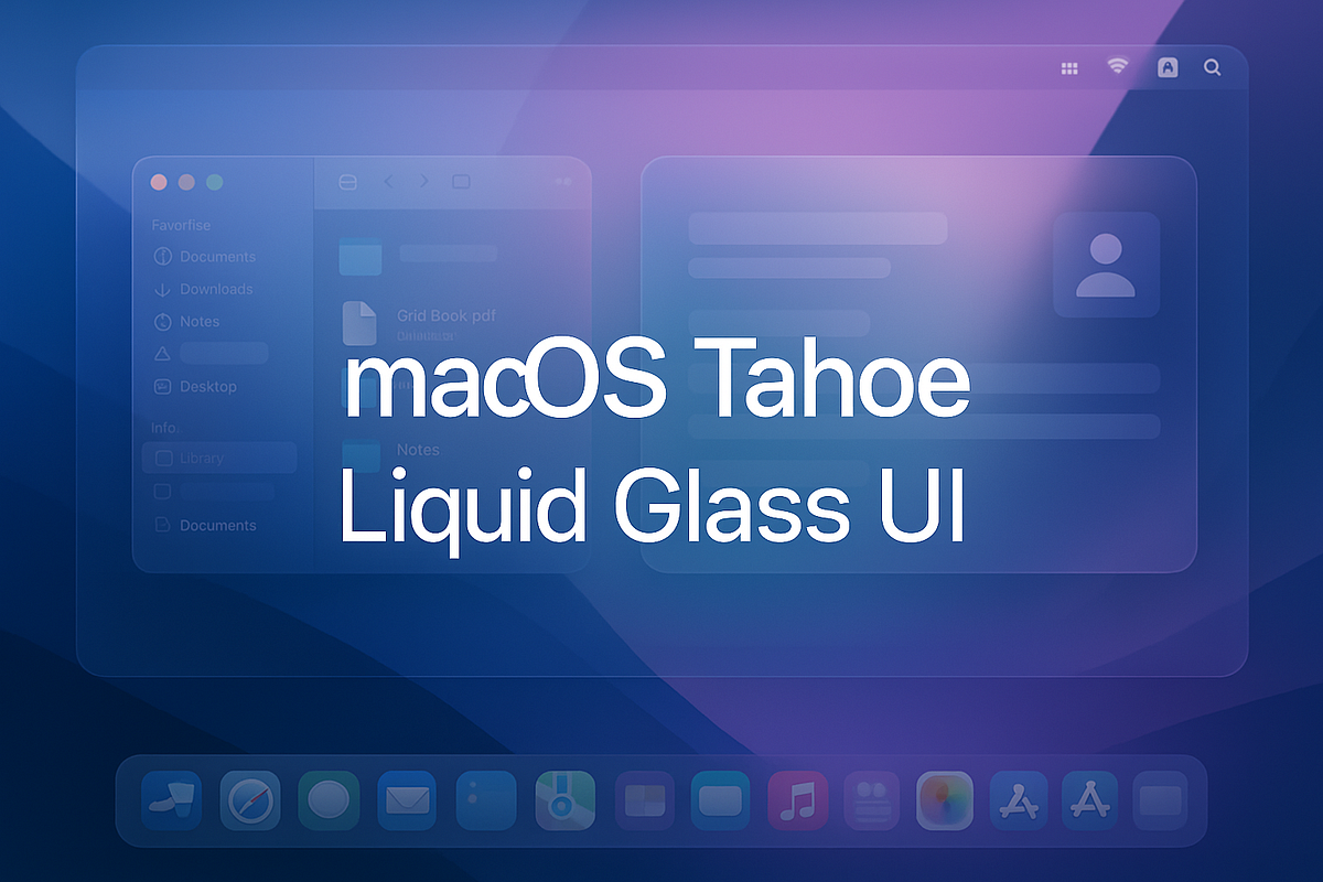 macOS Tahoe and Liquid Glass UI: Apple’s Boldest Desktop Redesign Yet ...
