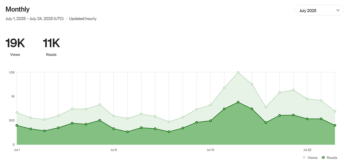 Medium Earnings & Stats Update — July 24 | by Mohab A.Karim | Write A ...